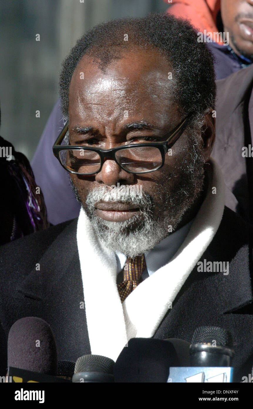 Dec 09, 2005; Manhattan, New York, USA; Ousmane Zongo's uncle, ADAMA ...