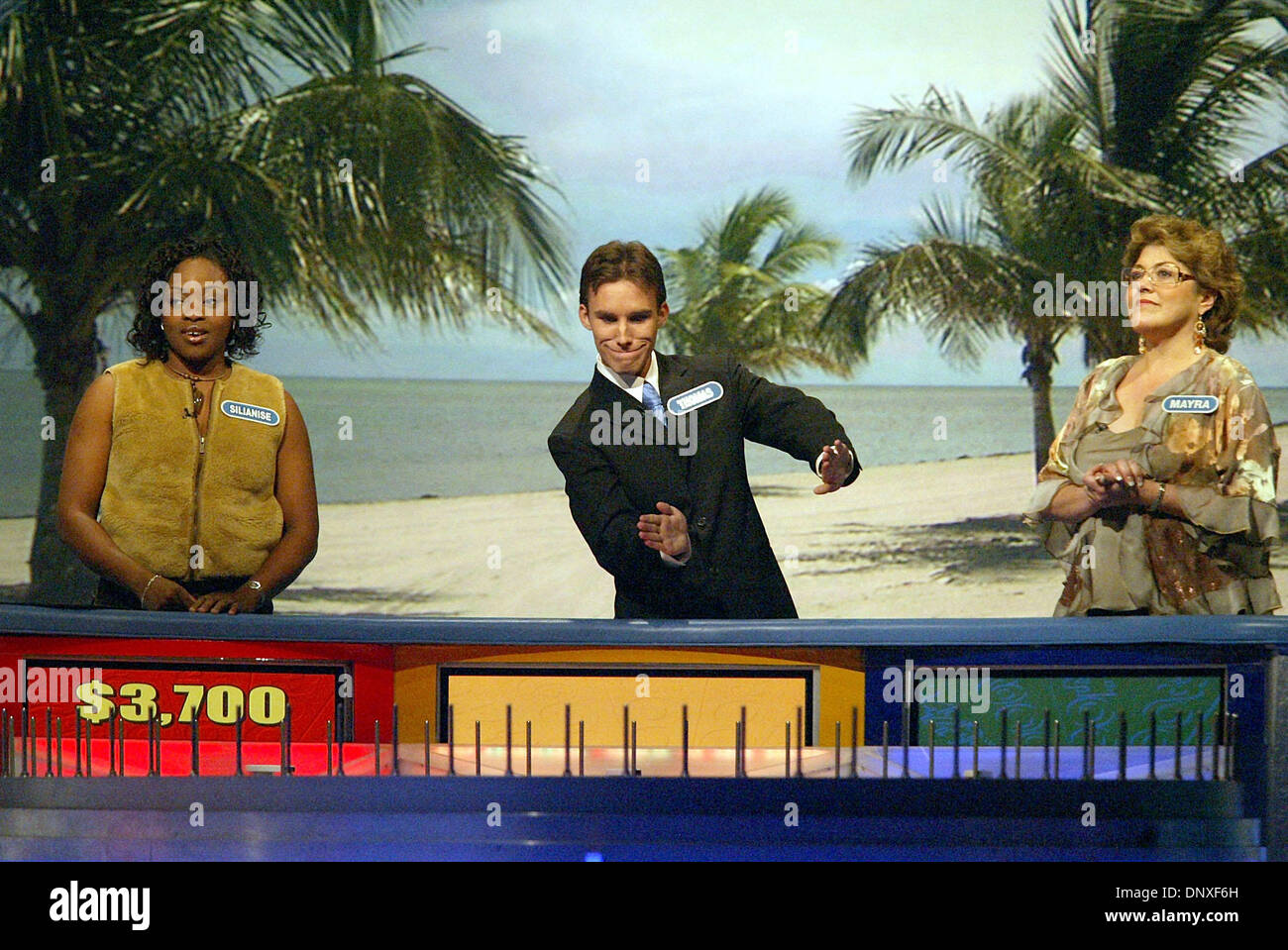 Dec 10, 2005; Ft. Lauderdale, FL, USA; Wheel of Fortune contestant ...