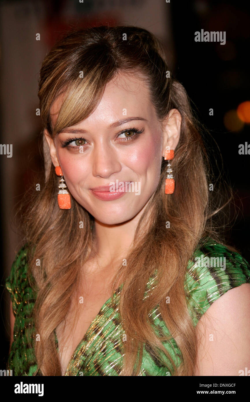 Dec 13, 2005; Westwood, California, USA; Actress HILARY DUFF at the ...
