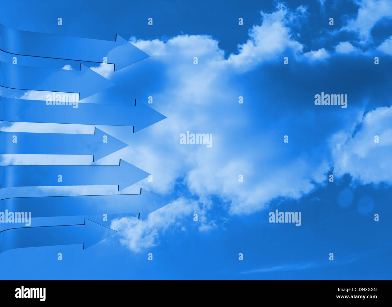 Sky arrows hi-res stock photography and images - Alamy