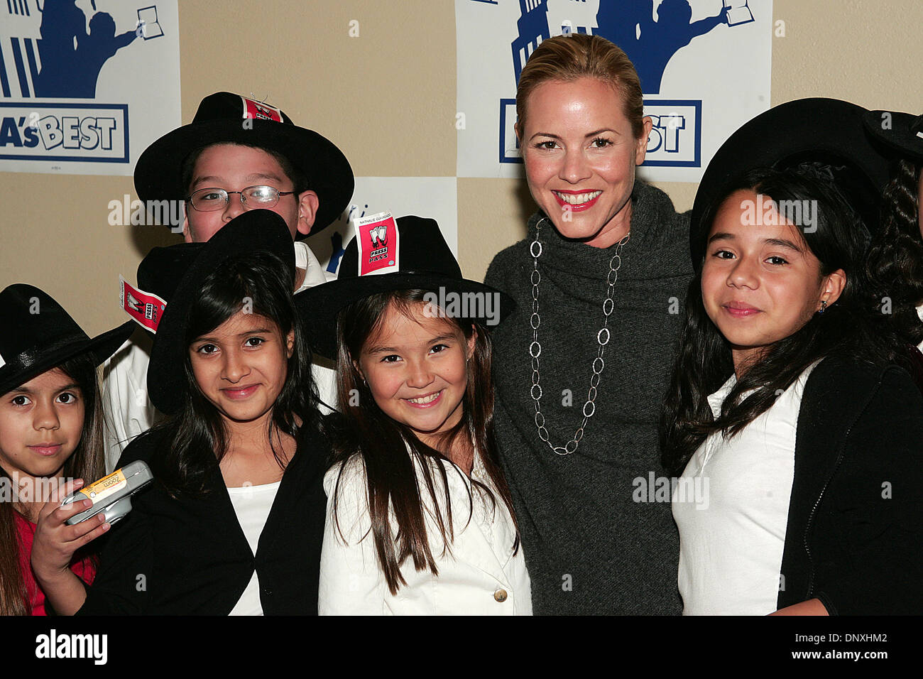 Dec 14, 2005; Hollywood, CA, USA; Actress MARIA BELLO and children from ...