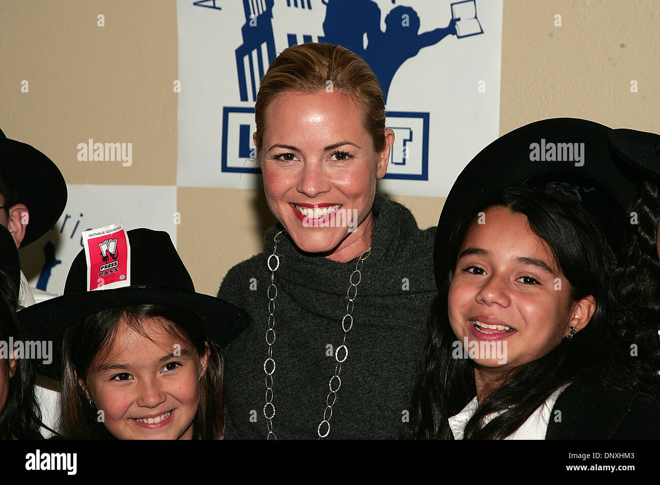 Dec 14, 2005; Hollywood, CA, USA; Actress MARIA BELLO and children from ...