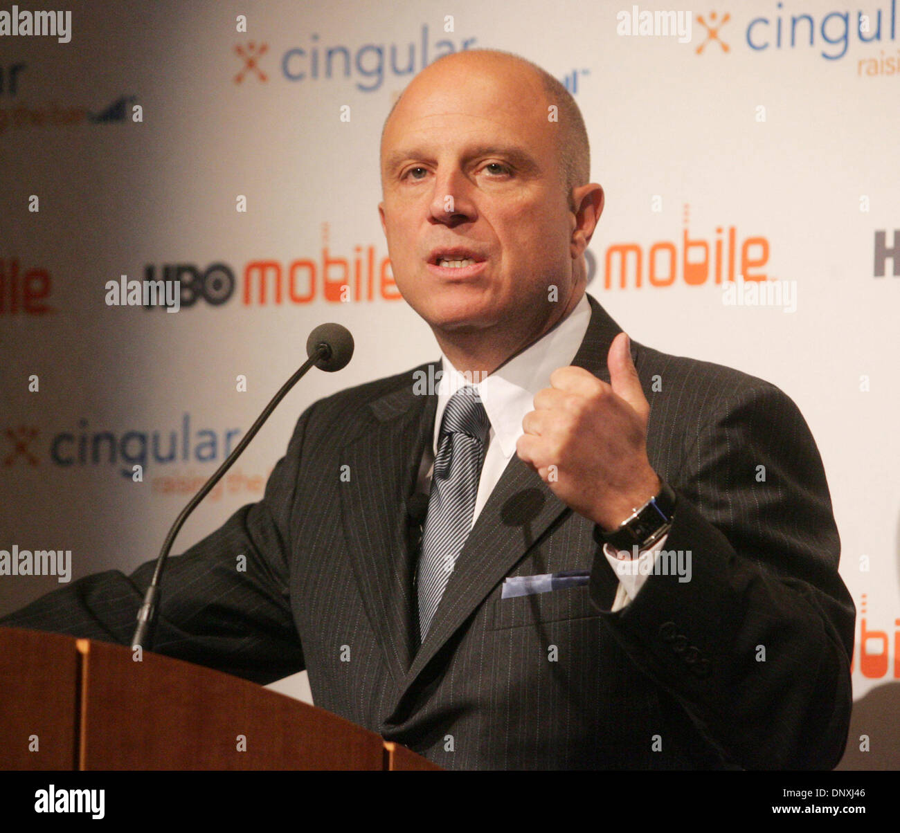 HBO Chairman & CEO CHRIS ALBRECHT at the Cingular Wireless launch of ...