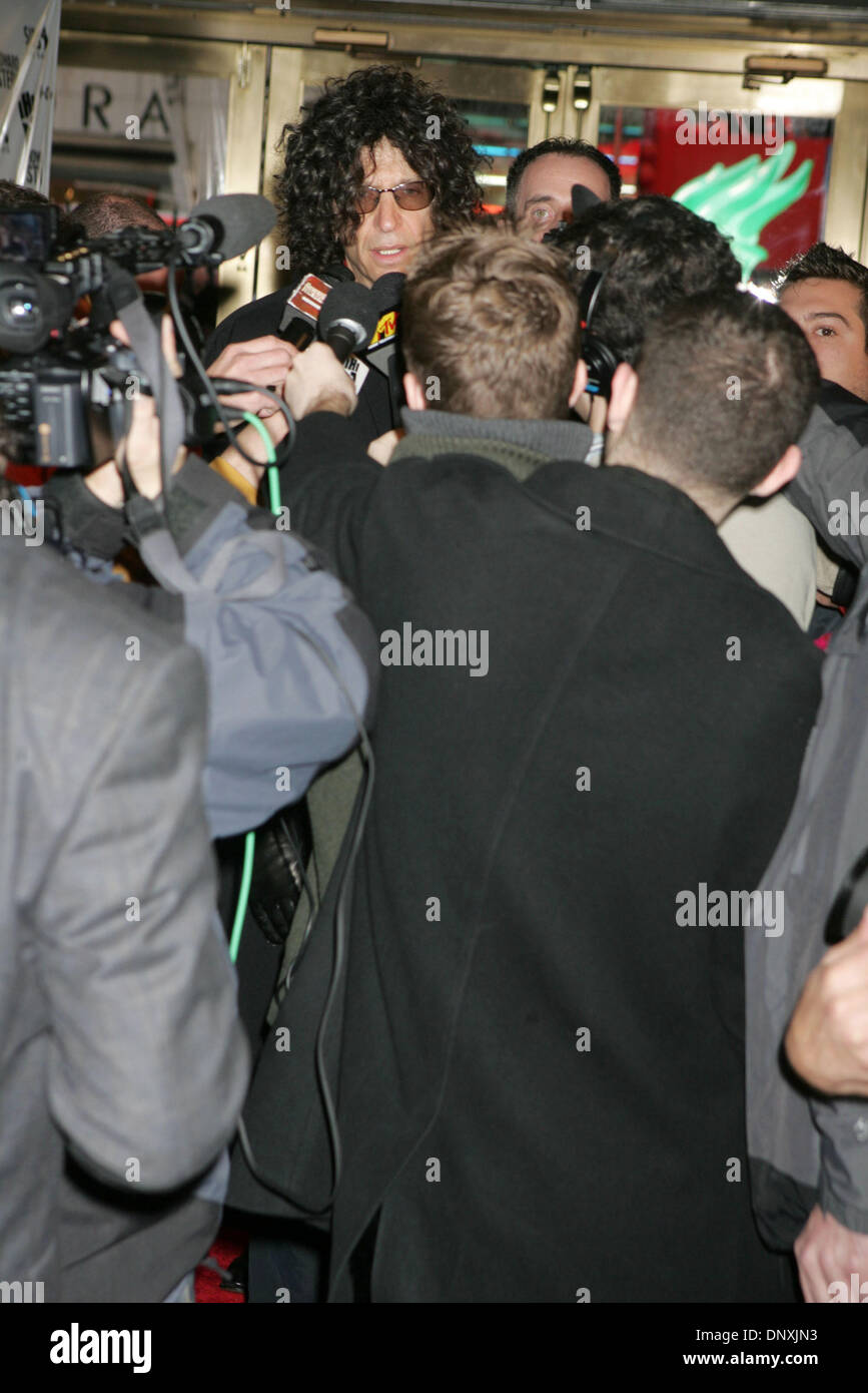 Dec 16, 2005; New York, NY, USA; Radio shock jock HOWARD STERN at the ...