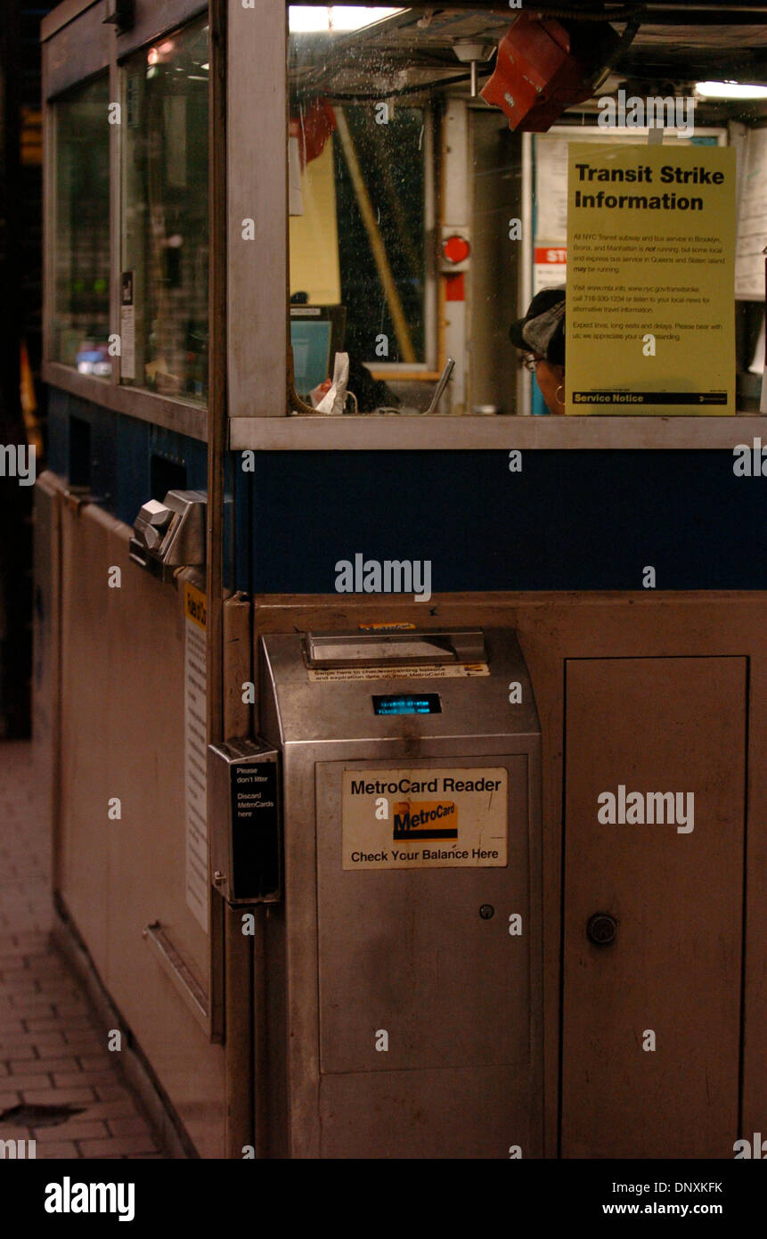 Dec 20, 2005; Manhattan, New York, USA; Transit Strike Information is ...