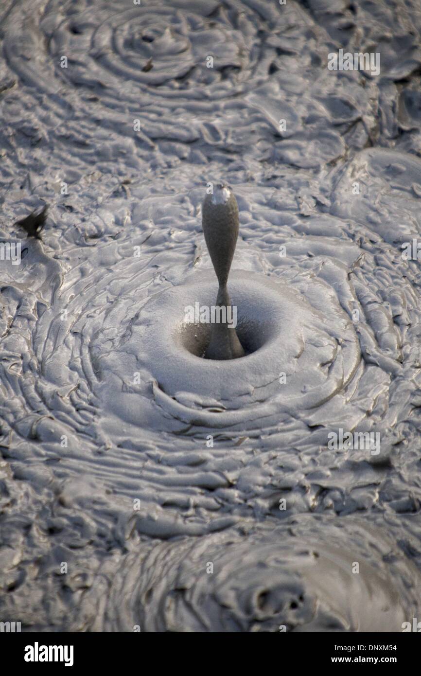 Los Angeles, California, USA. 4th Jan, 2014. Mud volcanoes or mud pots ...