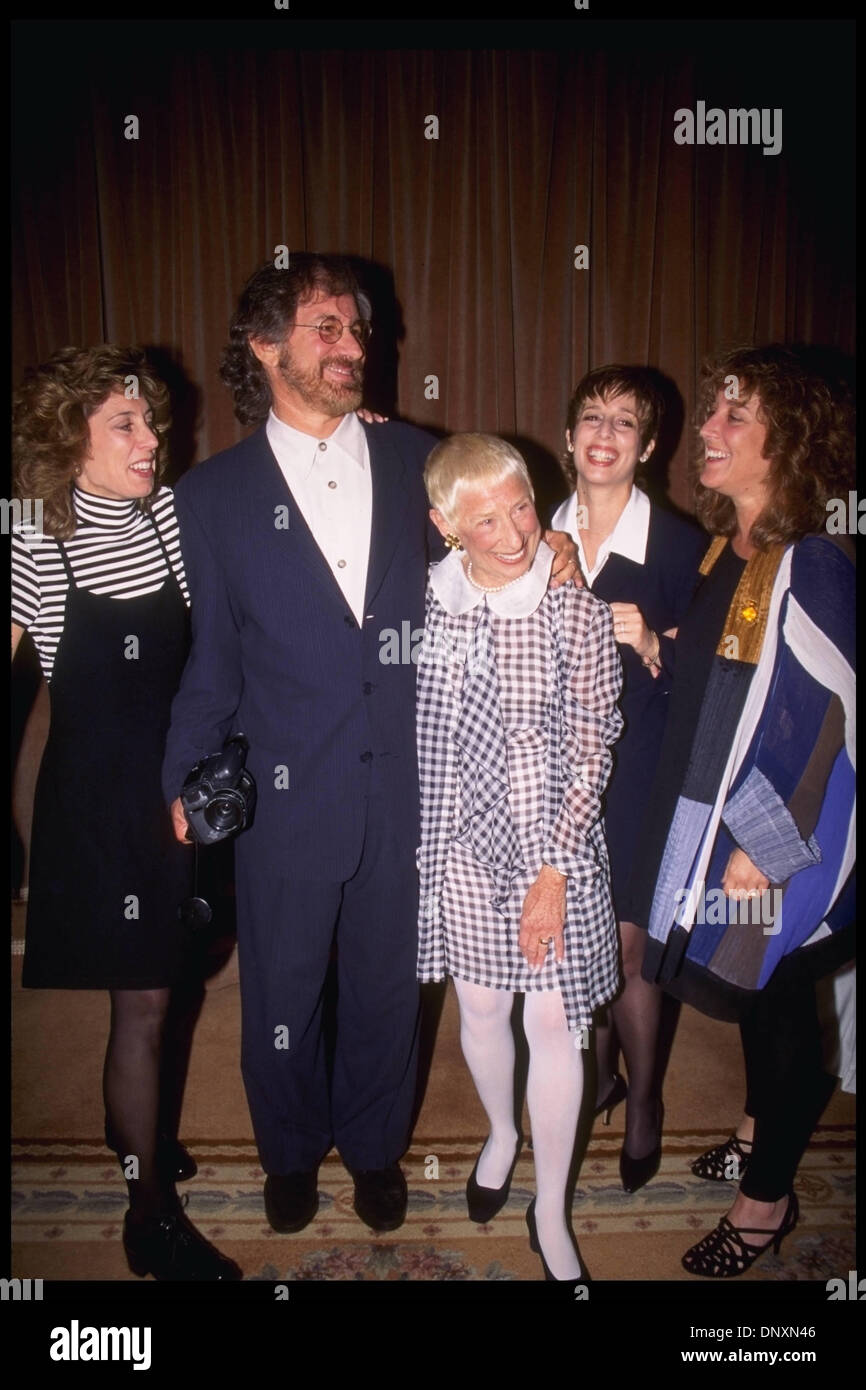 Hollywood, CA, USA; Director STEVEN SPIELBERG, mother and family are ...