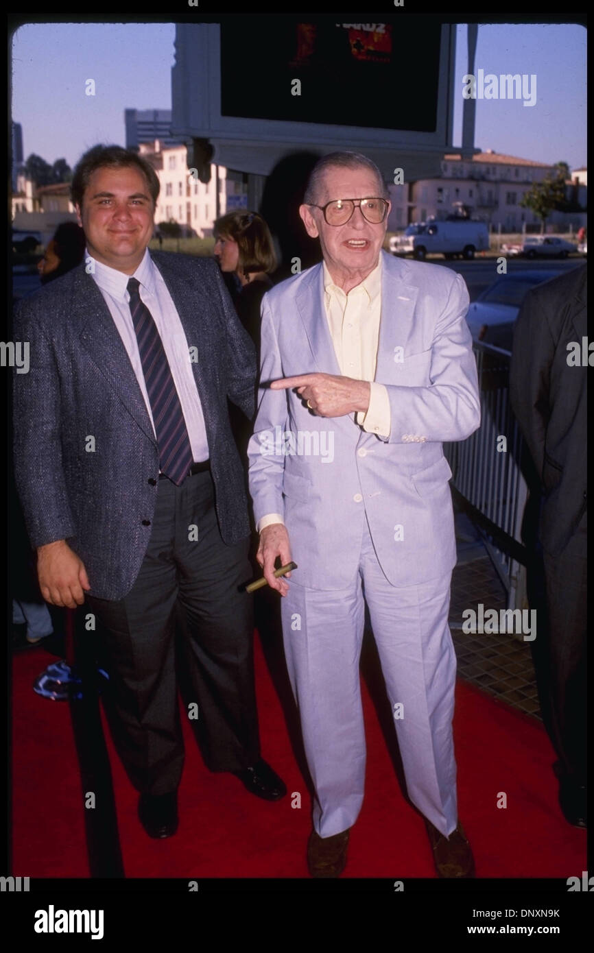 Hollywood, CA, USA; Comedian MILTON BERLE and son BILL BERLE are shown ...