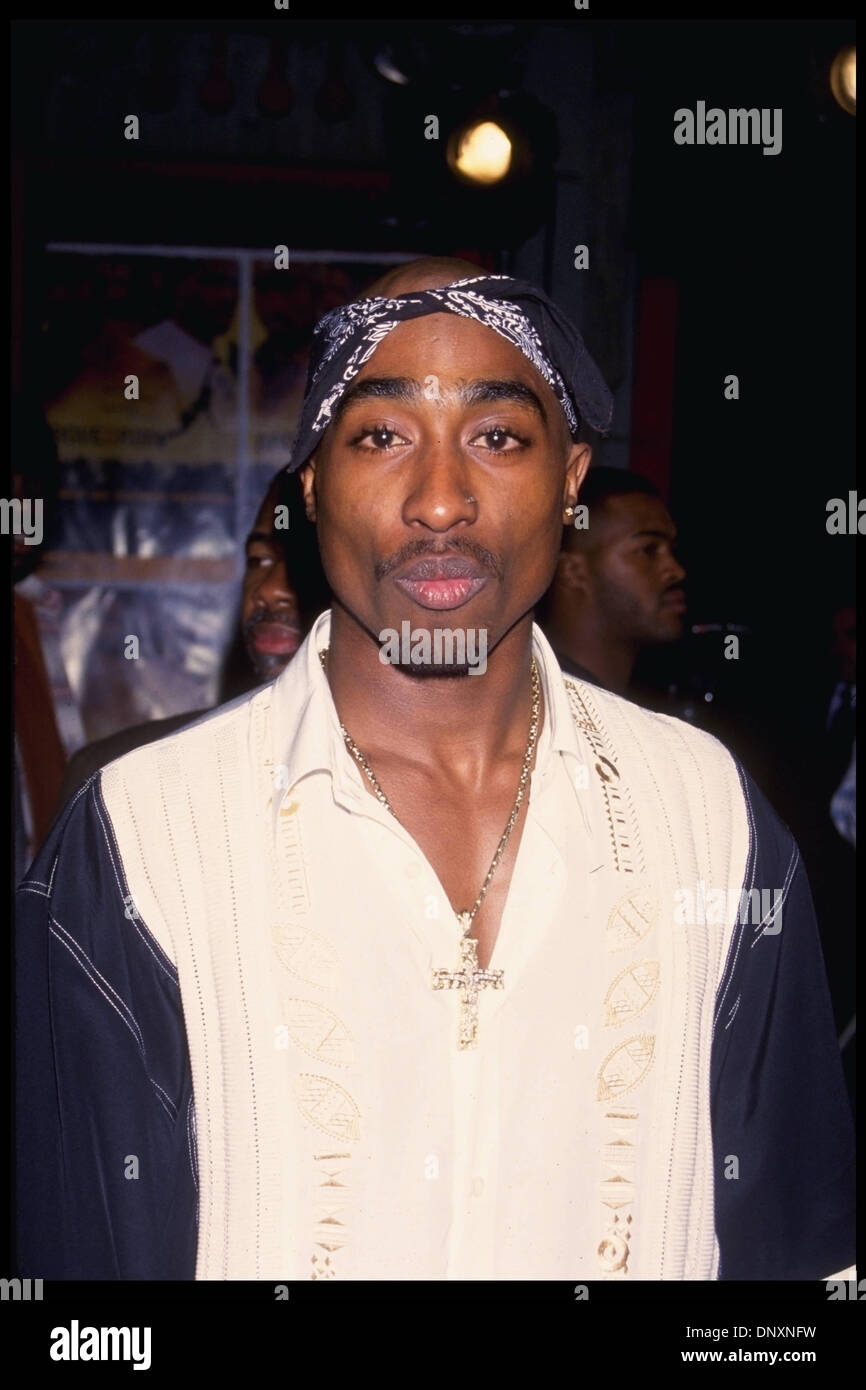 Hollywood, Ca, USA; Slain rapper TUPAC SHAKUR attends the screening of ...
