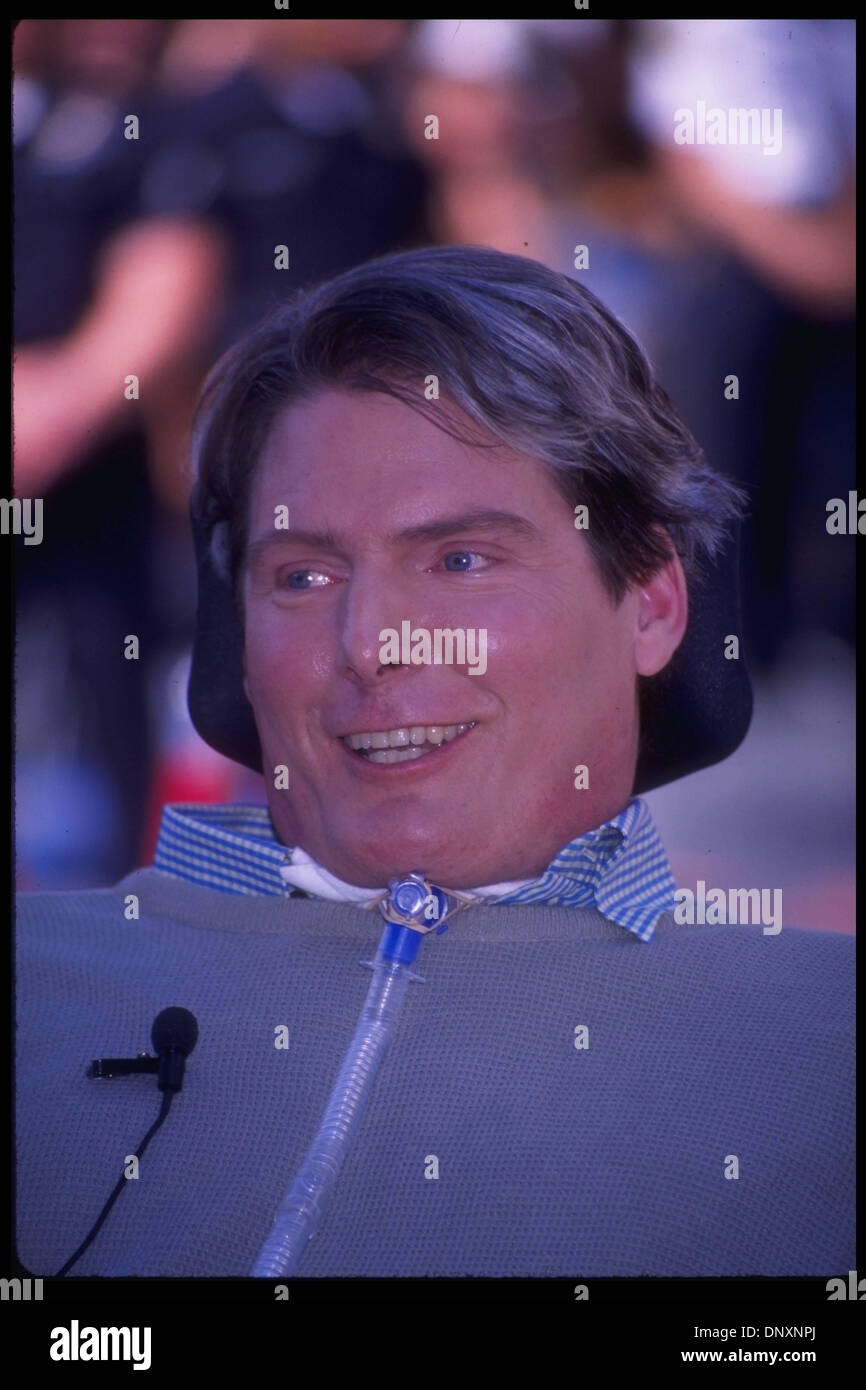 Apr. 15, 1997. Hollywood, CA, USA. Pictured: CHRISTOPHER REEVE attends ...