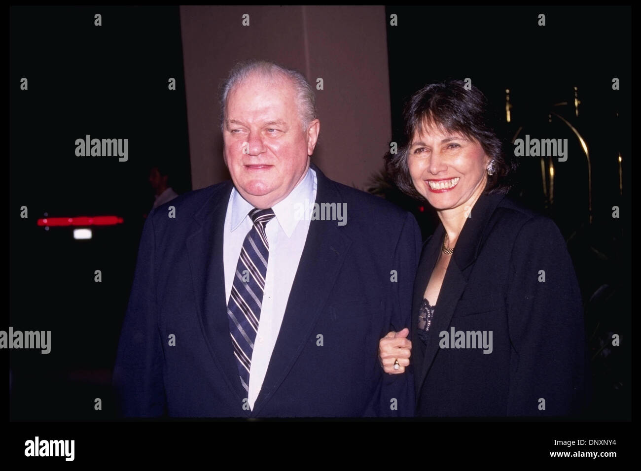 October 11, 1995; CHARLES DURNING and wife attend the Tommy Lasorda, Jr ...