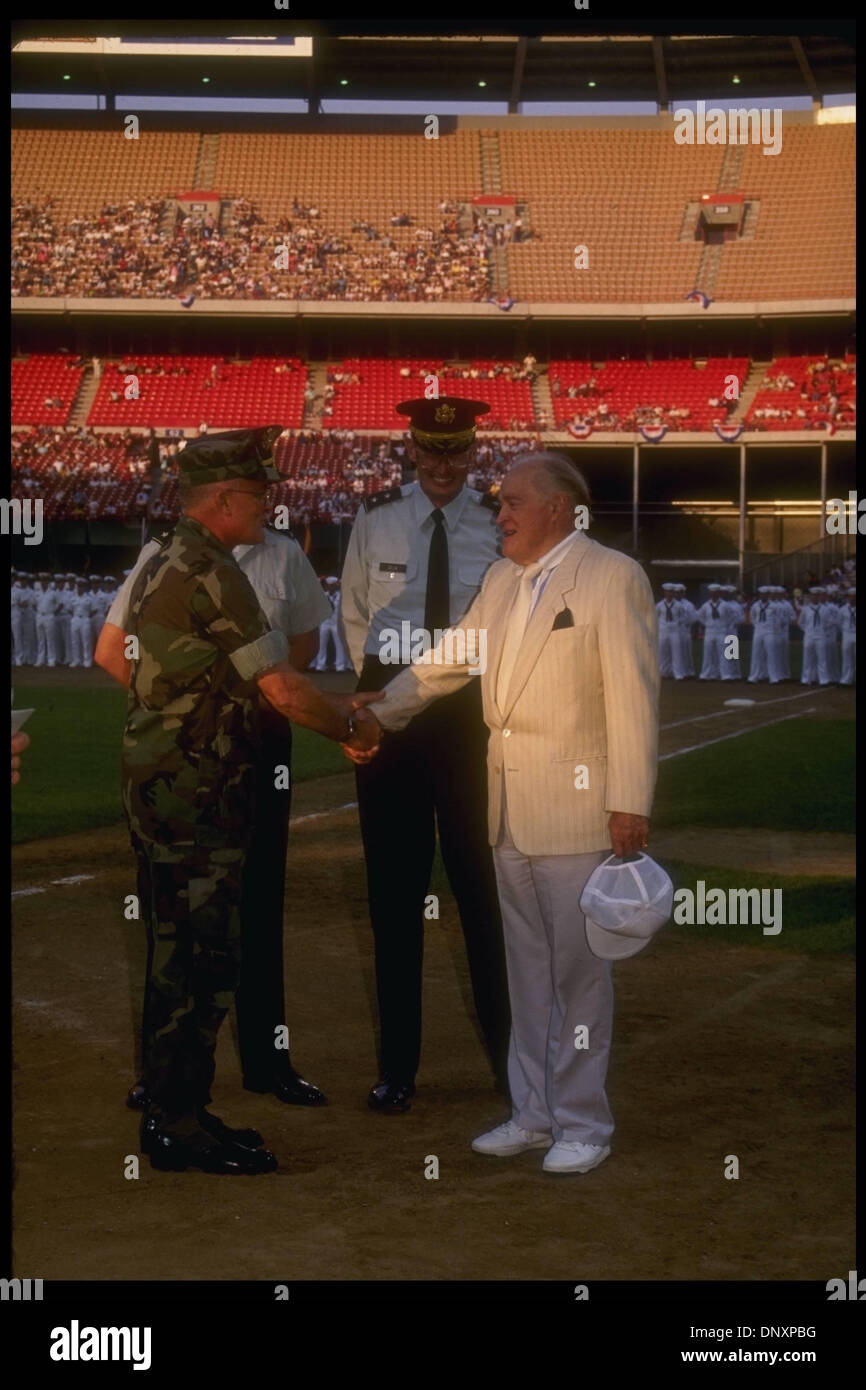 Hollywood, CA, USA; BOB HOPE greets US troops in this undated photo ...
