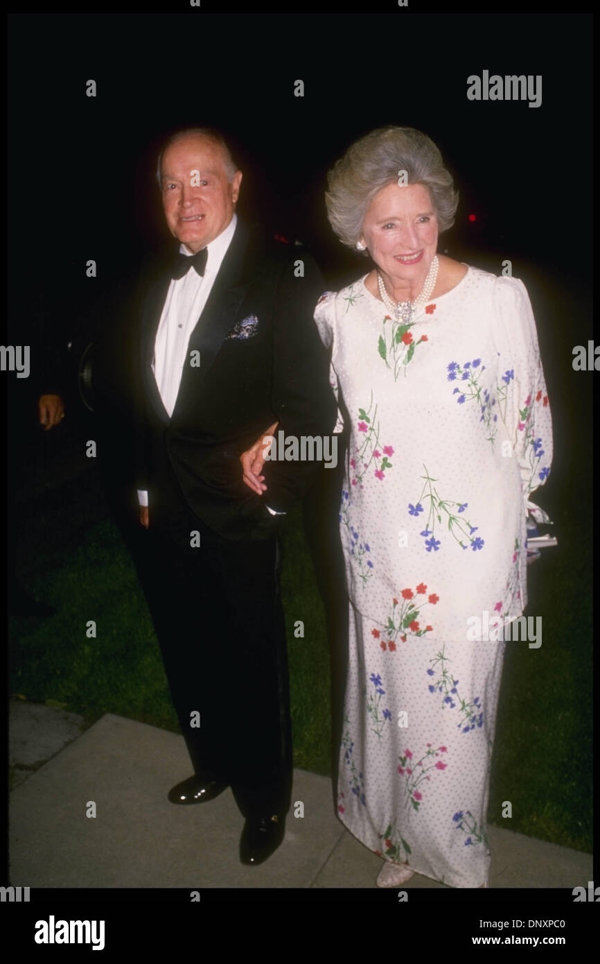Hollywood, CA, USA; BOB HOPE and DOLORES HOPE are shown in an undated ...