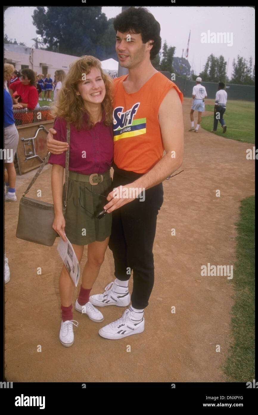Hollywood, CA, USA; Soap stud JOHN LOPRIENO and LISA BRIEN are shown in ...