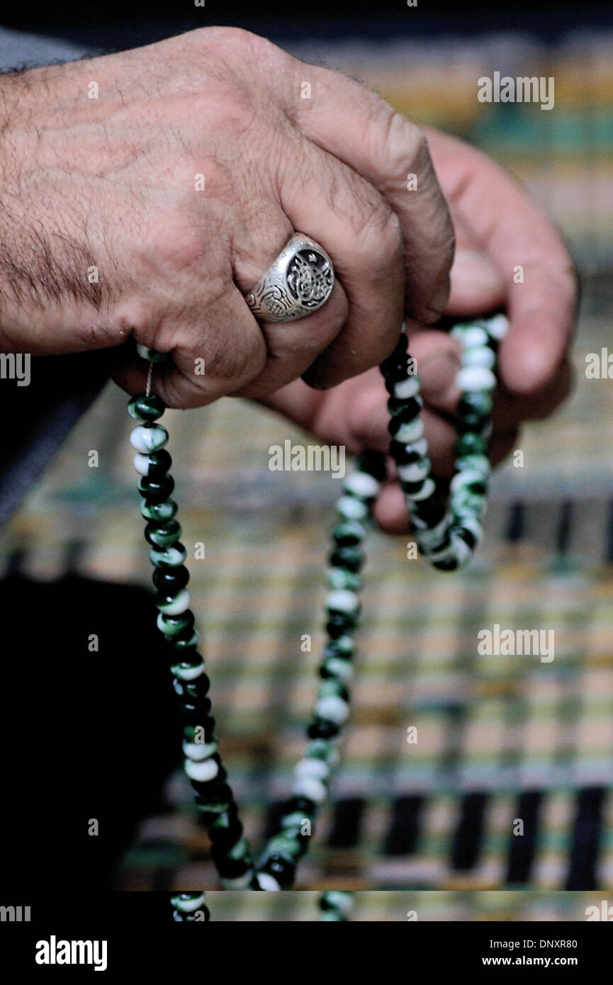 May 01, 2006 - Istanbul, Turkey - A Turkish man prays in the Eyup ...