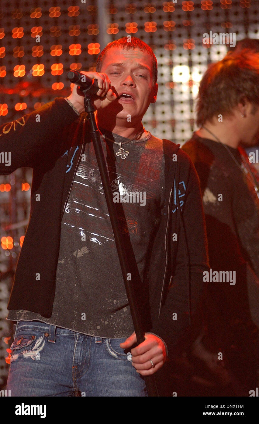Dec 31, 2005; Burbank, CA, USA; 3 Doors Down performing live on New ...