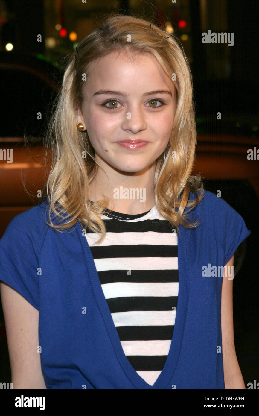 Jan 04, 2006; Hollywood, CA, USA; Actress JORDAN HINSON at the premiere ...