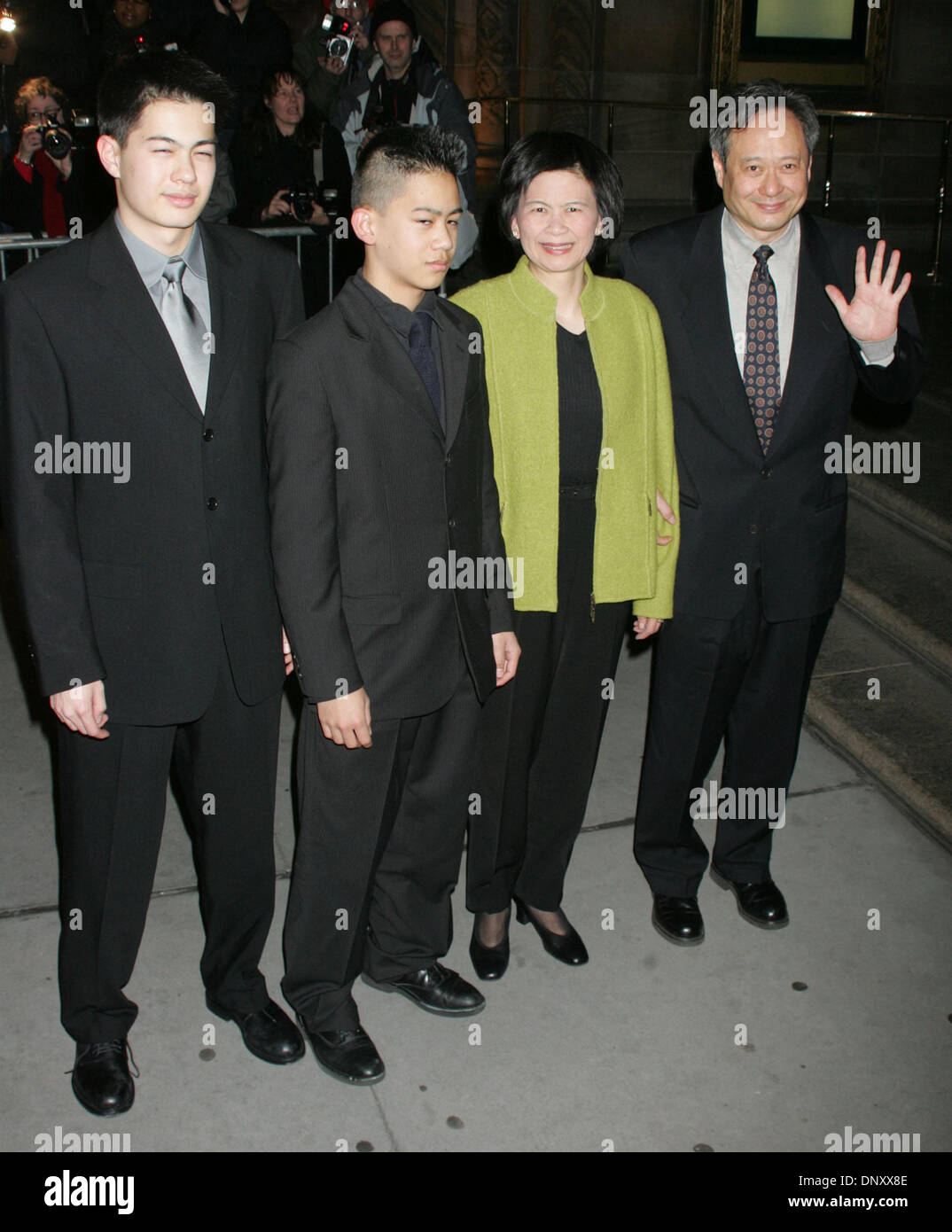 Jan 08, 2006; New York, NY, USA; Director ANG LEE and FAMILY at the ...