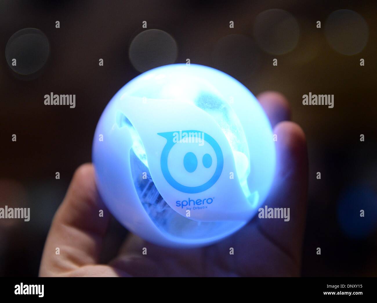 Las Vegas, USA. 05th Jan, 2014. A Sphero Ball is on display at the ...