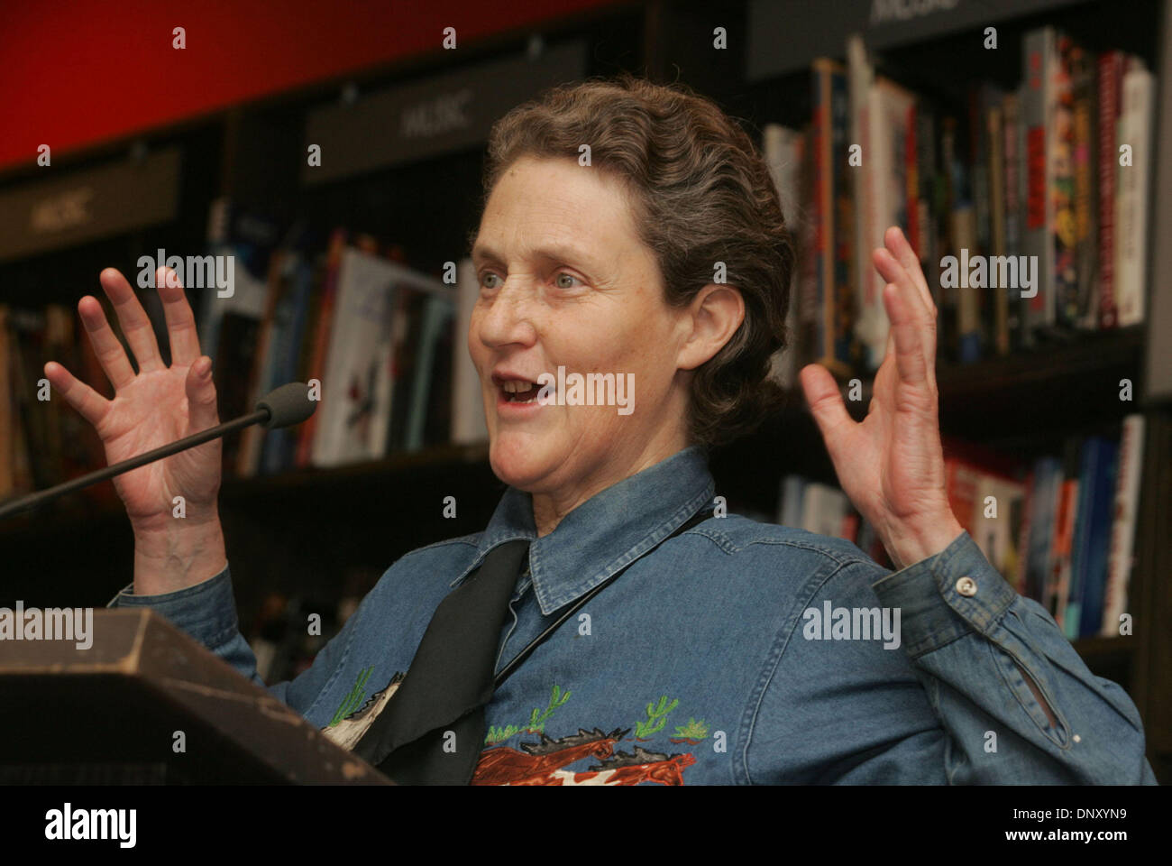 Jan 09, 2006; New York, NY, USA; Acclaimed autistic animal scientist ...