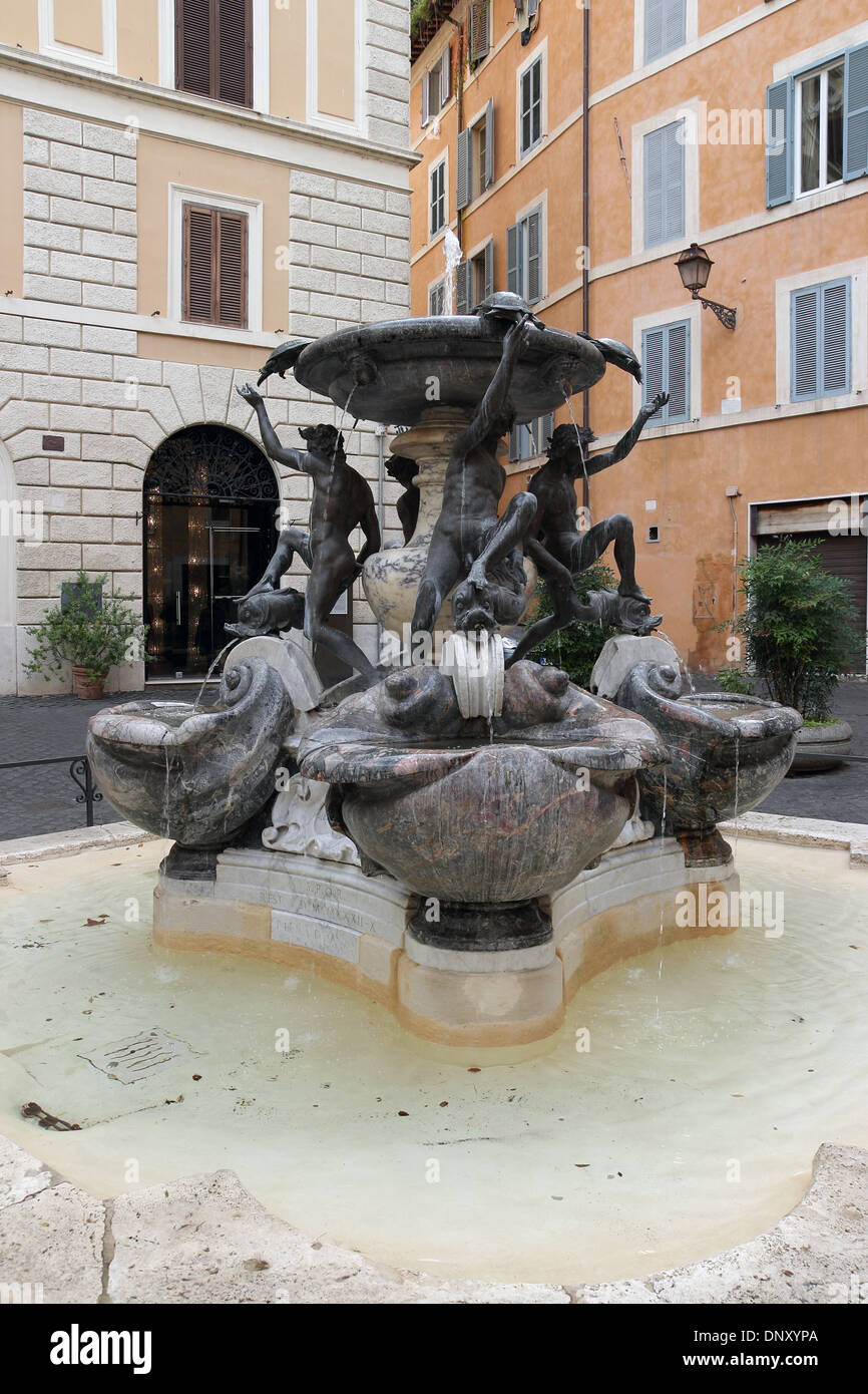Fontane delle Tartarughe Turtle Fountain, Rome, Italy Stock Photo - Alamy