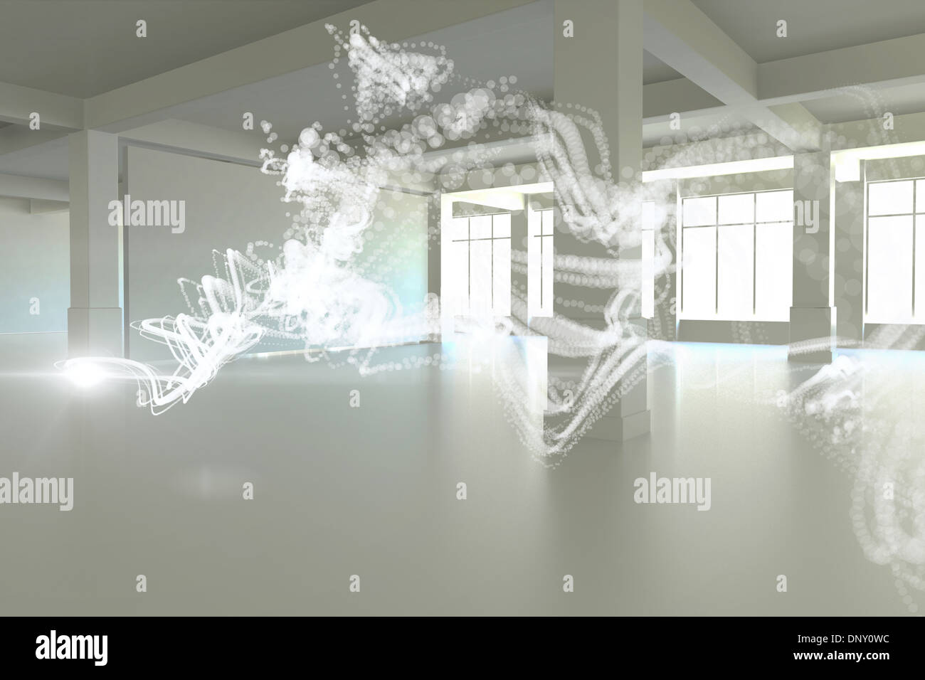 Abstract white design in room Stock Photo - Alamy