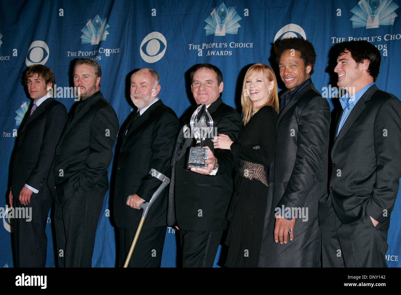 Jan 10, 2006; Los Angeles, CA, USA; The Cast of CSI in the press room ...