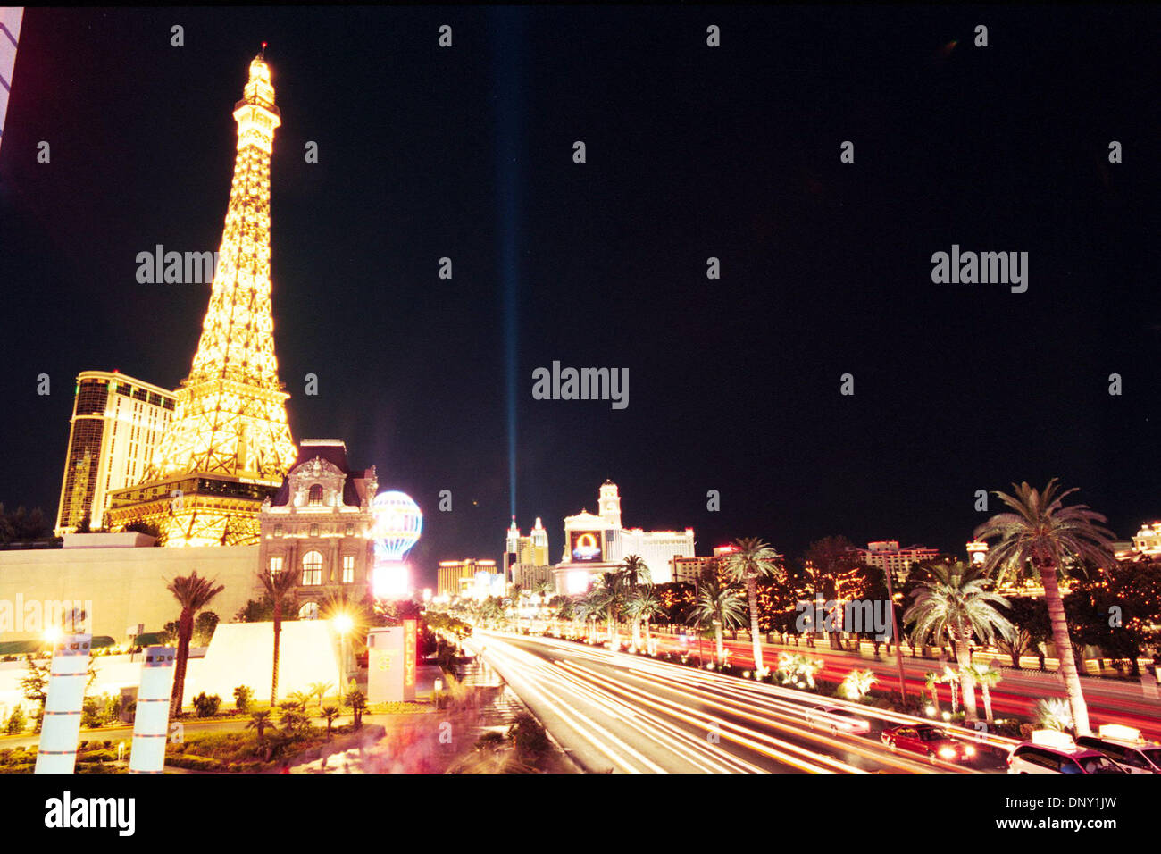 Jan 11, 2006; Las Vegas, NV, USA; Cars travel on the Las Vegas Strip ...