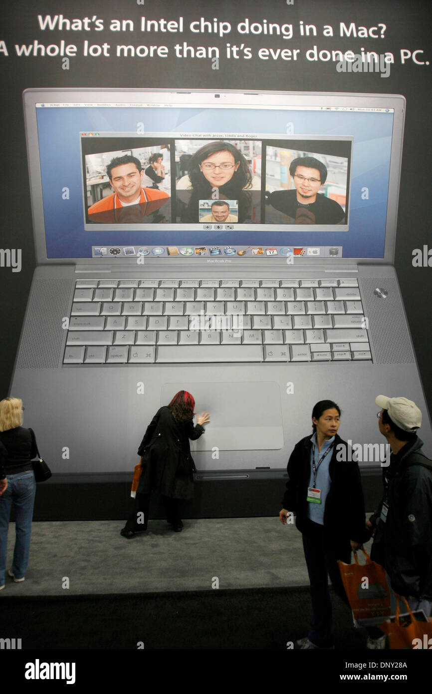 Jan 12, 2006; San Francisco, CA, USA; MacWorld 2006, held at the ...