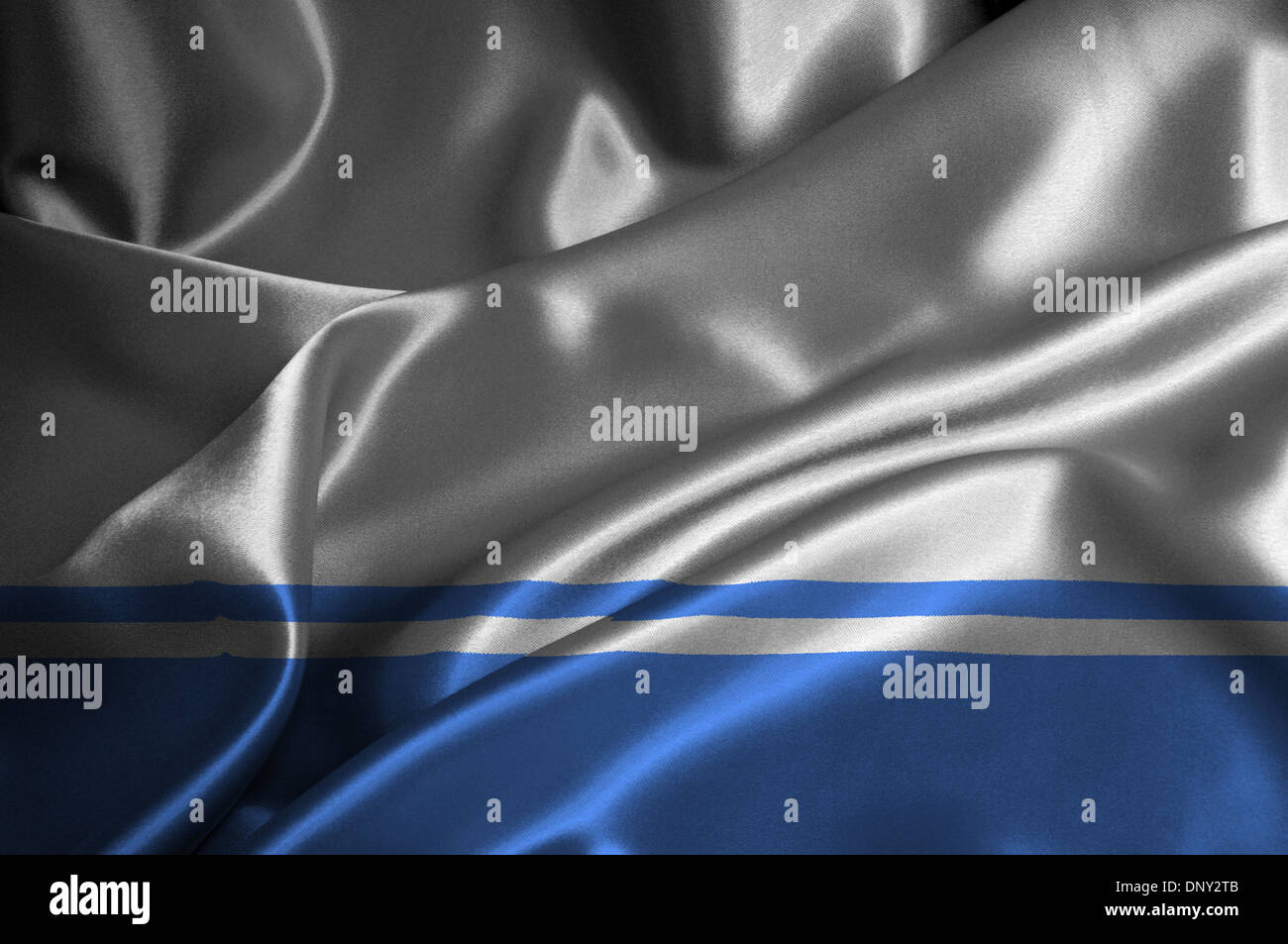 Flag of Altai republic on satin texture Stock Photo - Alamy
