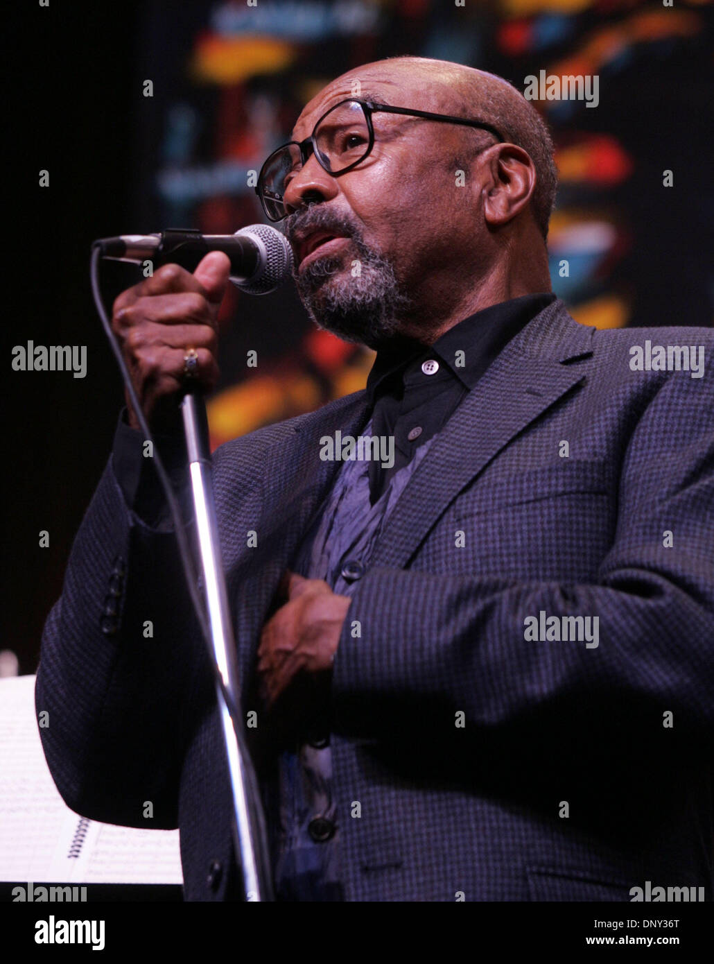 Jan 13, 2006; New York, NY, USA; Vocalist JAMES MOODY performs at the ...