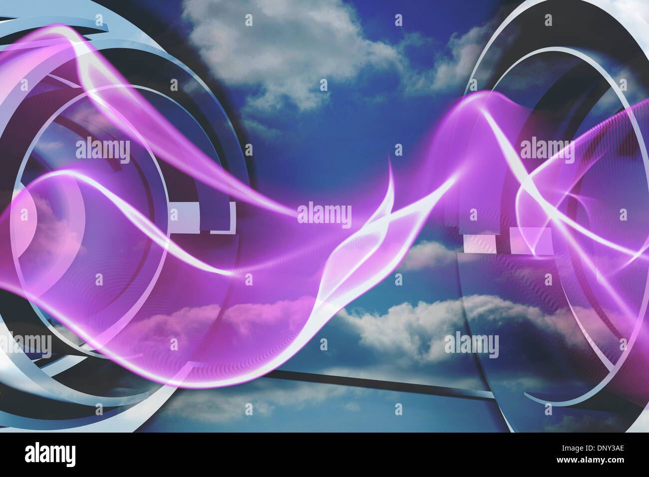 Blue and purple wave hi-res stock photography and images - Alamy