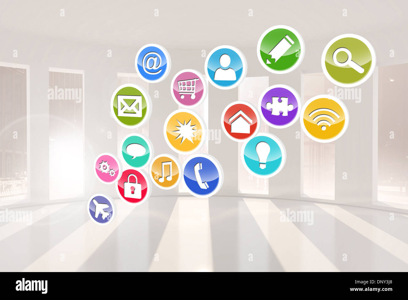 Computing application icons Stock Photo - Alamy