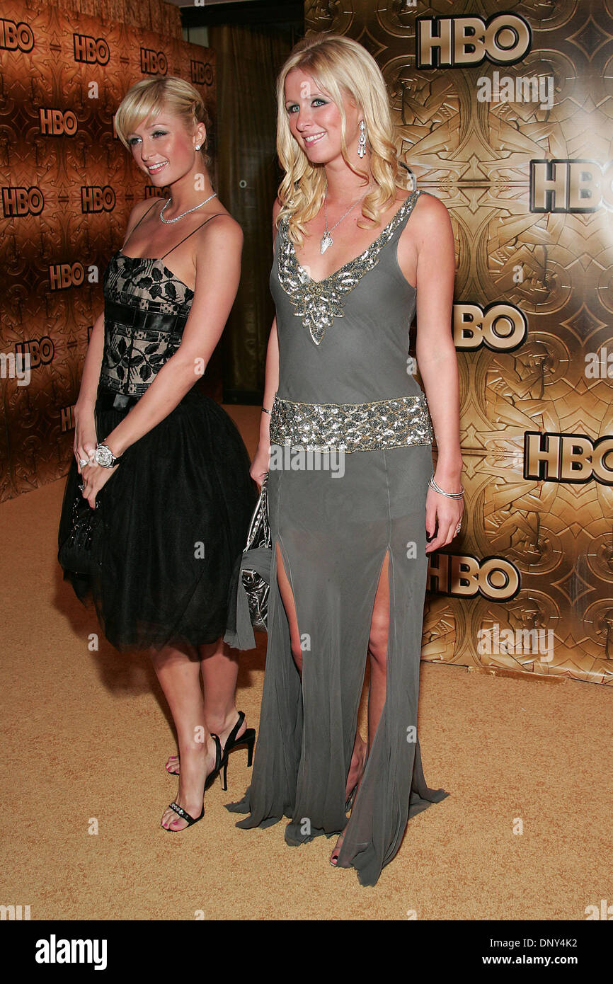 Jan 16, 2006; Beverly Hills, CA, USA; PARIS and NICKY HILTON at the HBO ...