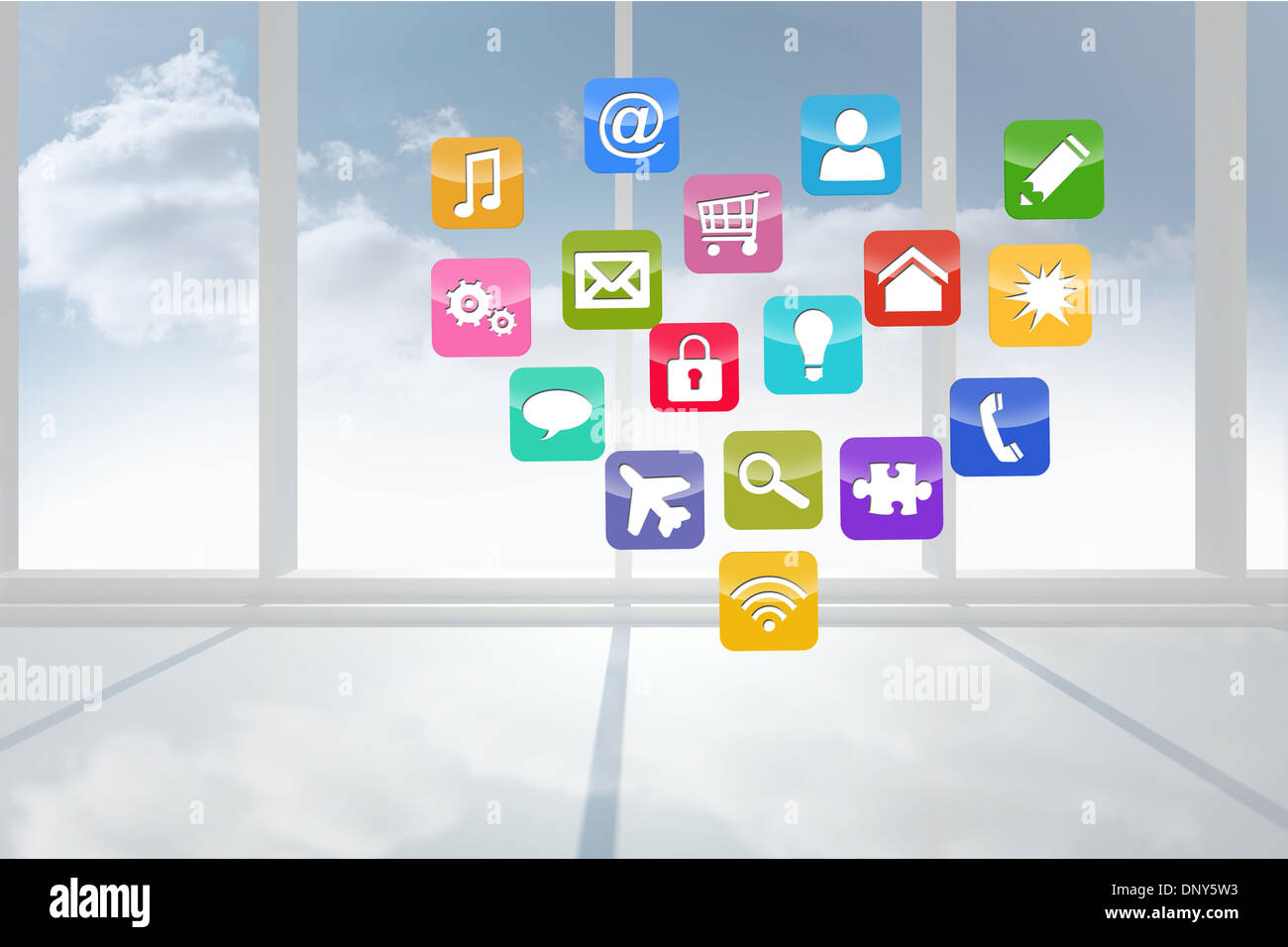 Computing application icons Stock Photo - Alamy