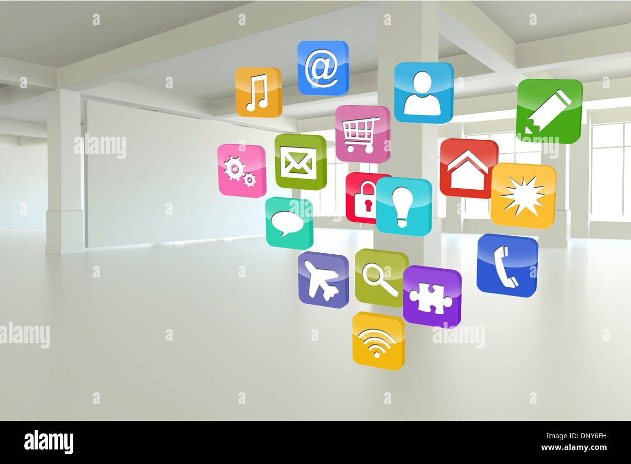 Computing application icons Stock Photo - Alamy