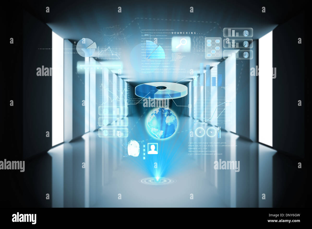 Hologram data display hi-res stock photography and images - Alamy