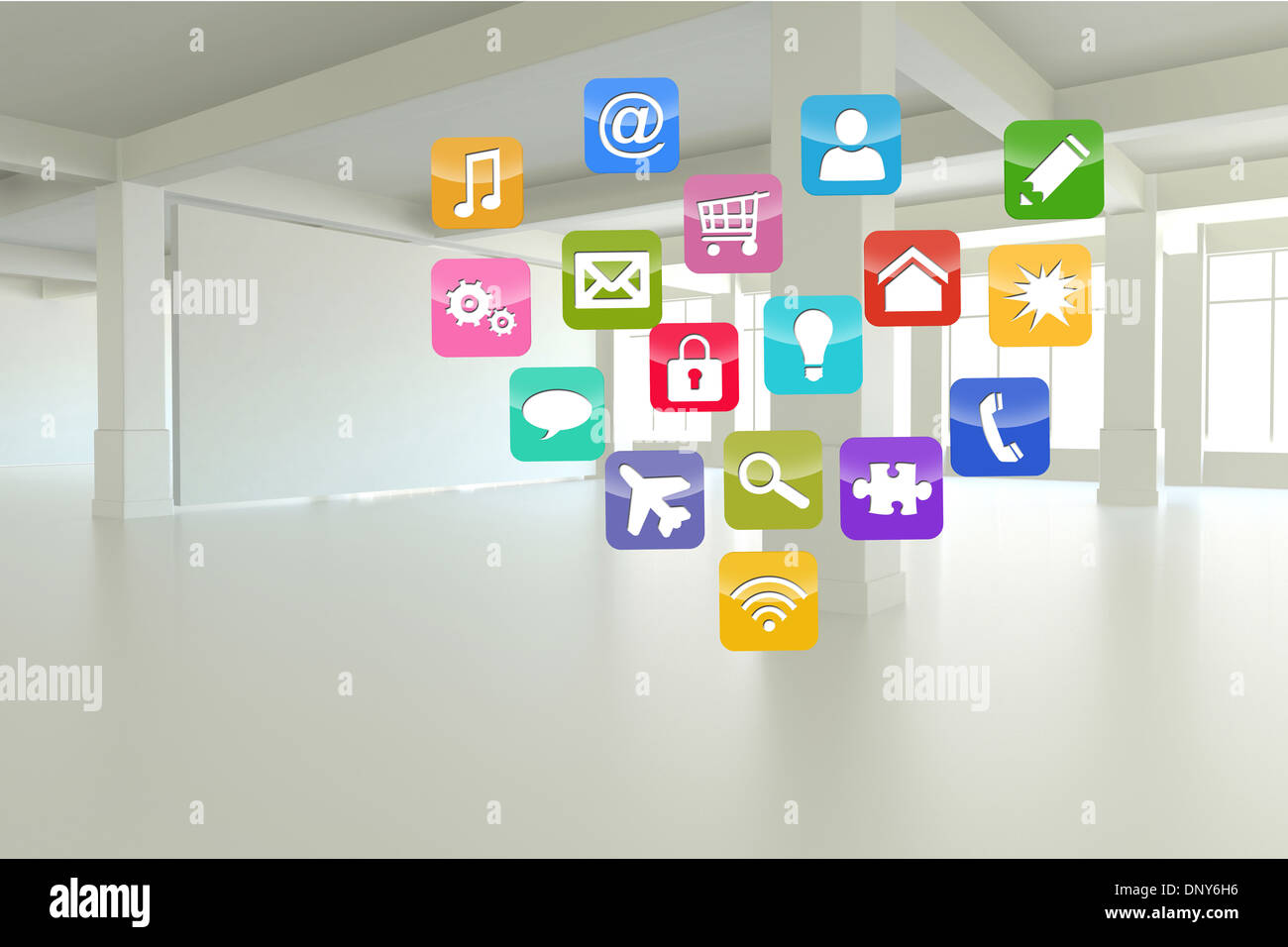 Computing application icons Stock Photo - Alamy