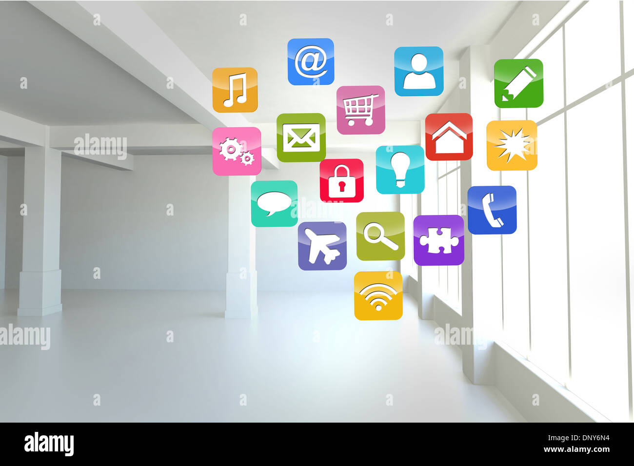 Computing application icons Stock Photo - Alamy