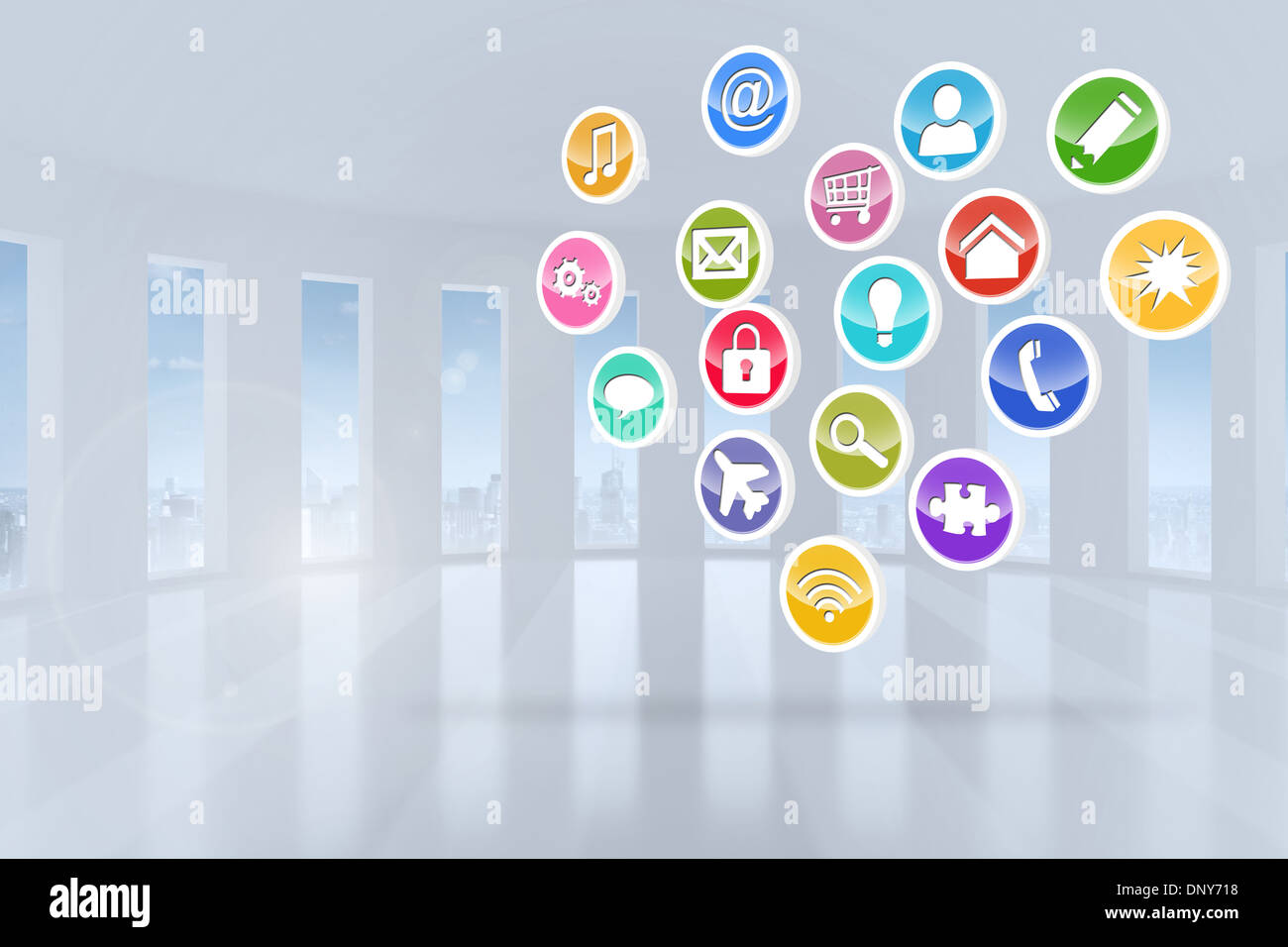 Computing application icons Stock Photo - Alamy
