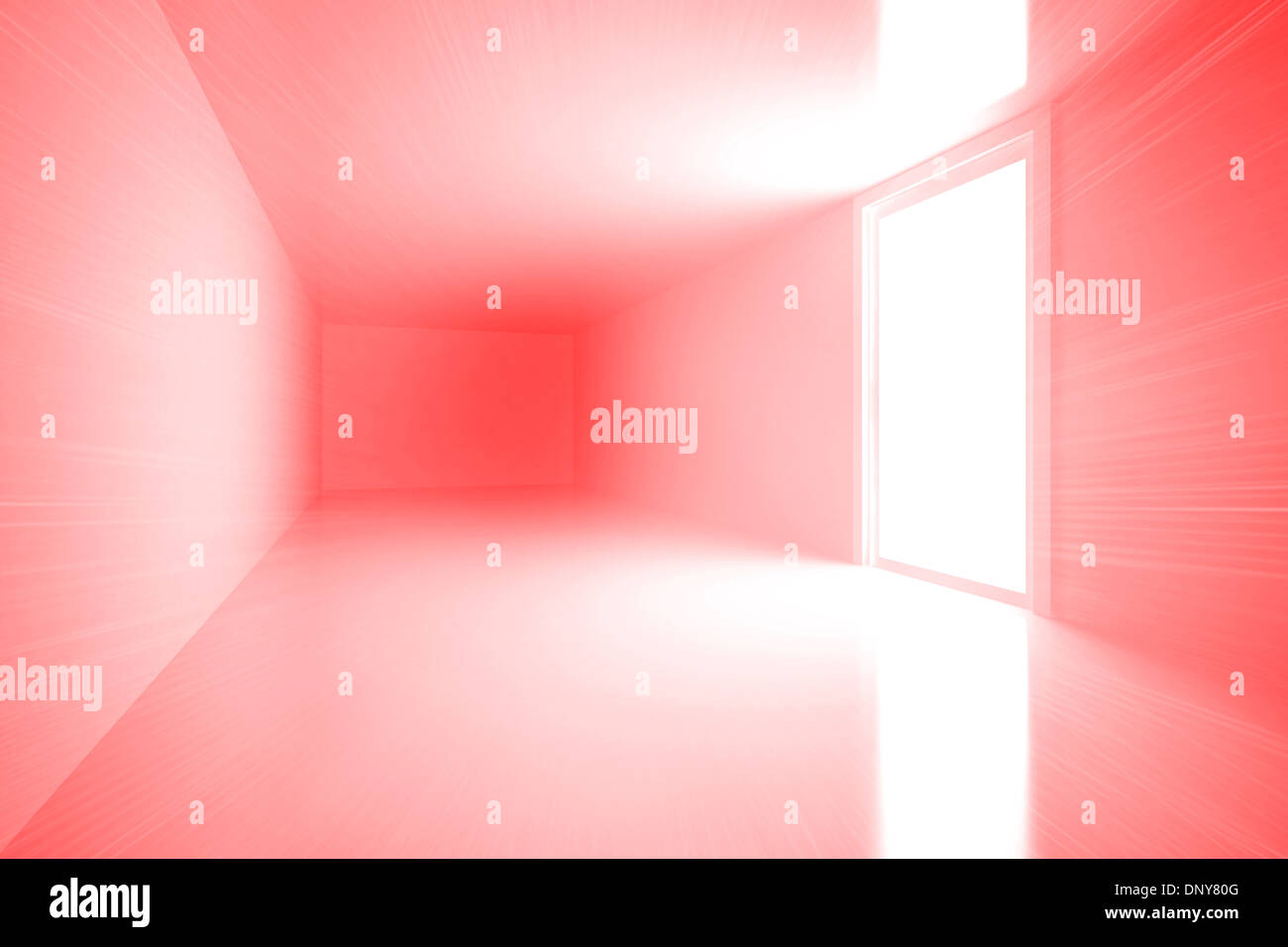 Bright red room Stock Photo - Alamy