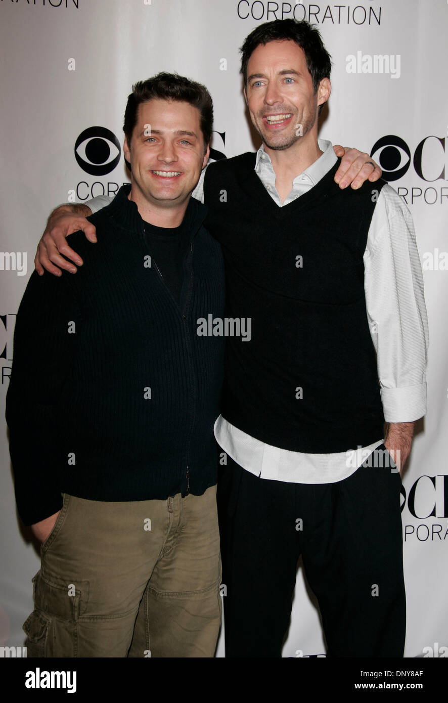 Jan 18, 2006; Pasadena, California, USA; Actor JASON PRIESTLEY & TOM ...