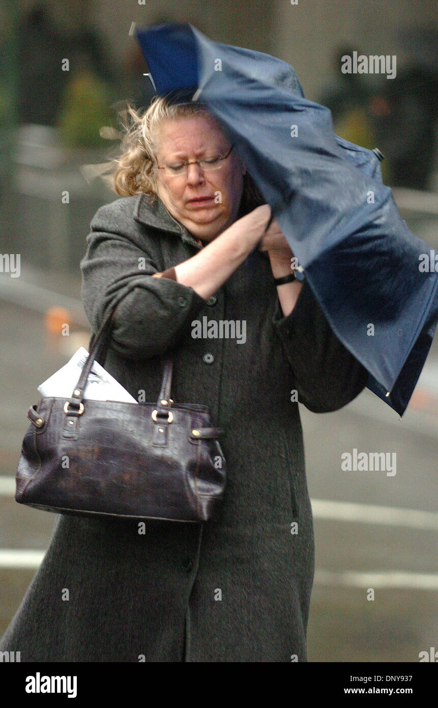 Jan 18, 2006; Manhattan, New York, USA; With gusts reaching upwards of ...
