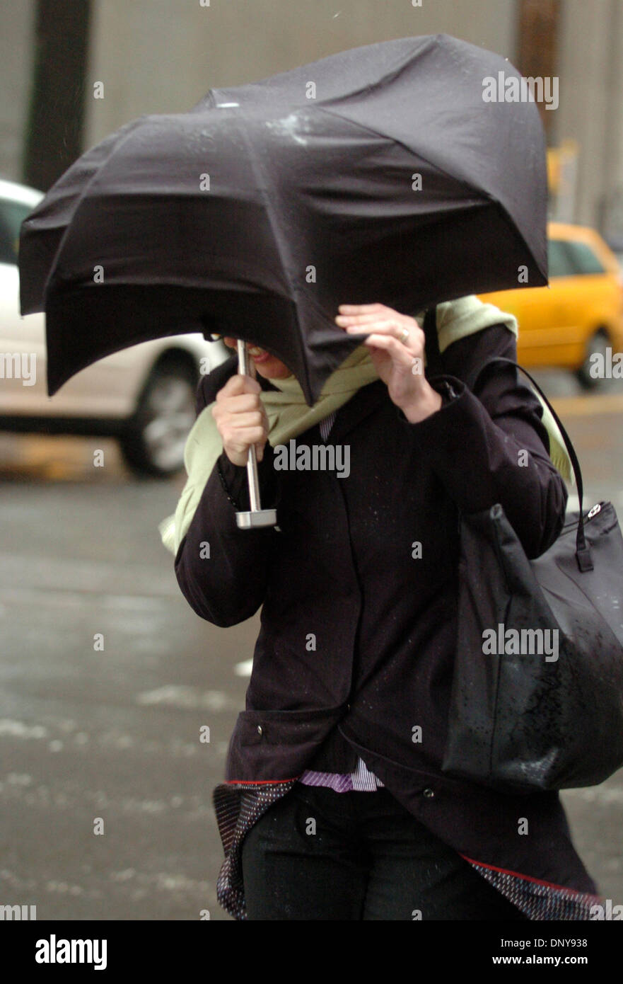 Jan 18, 2006; Manhattan, New York, USA; With gusts reaching upwards of ...