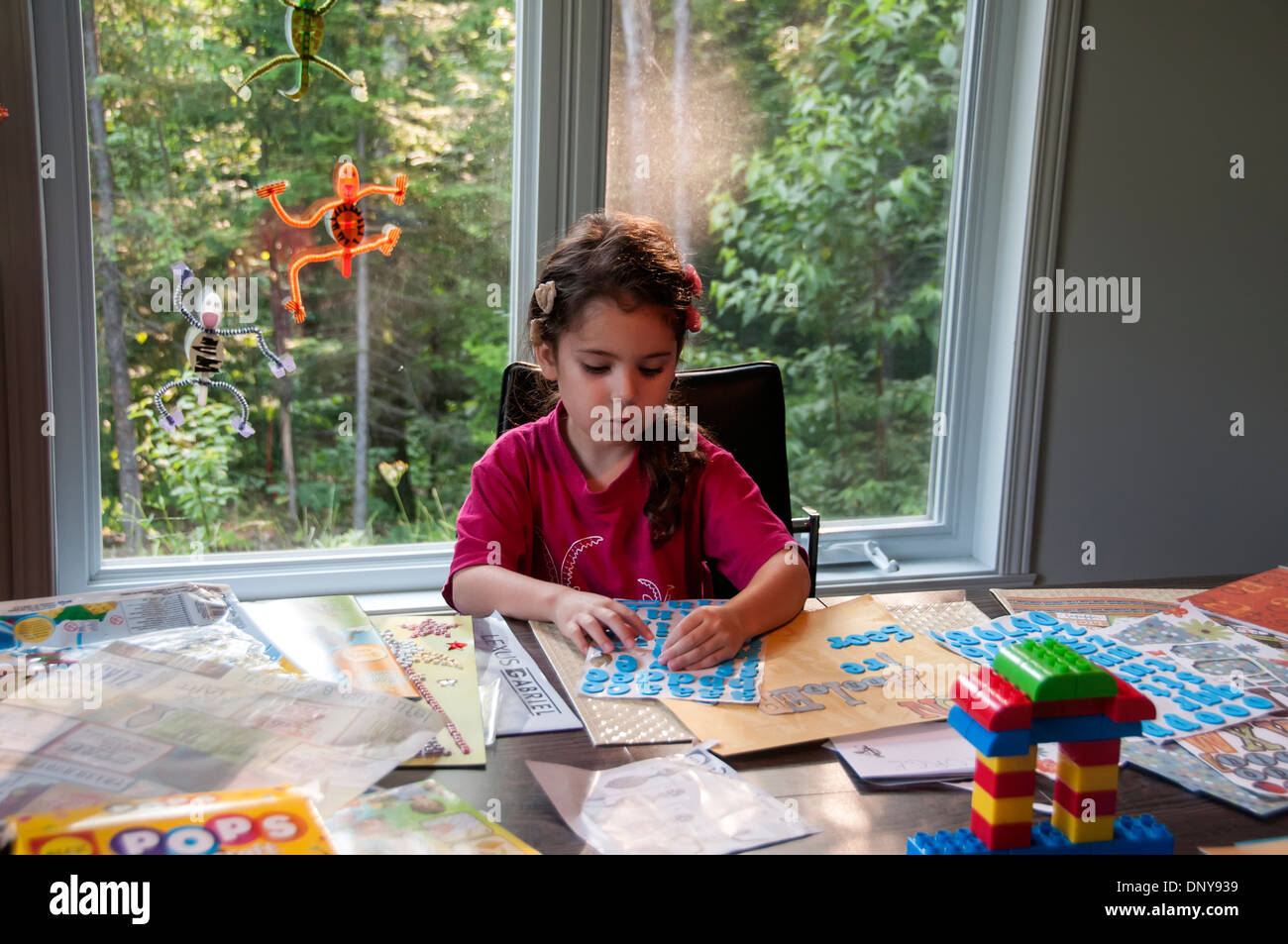 Child and handicrafts Stock Photo - Alamy