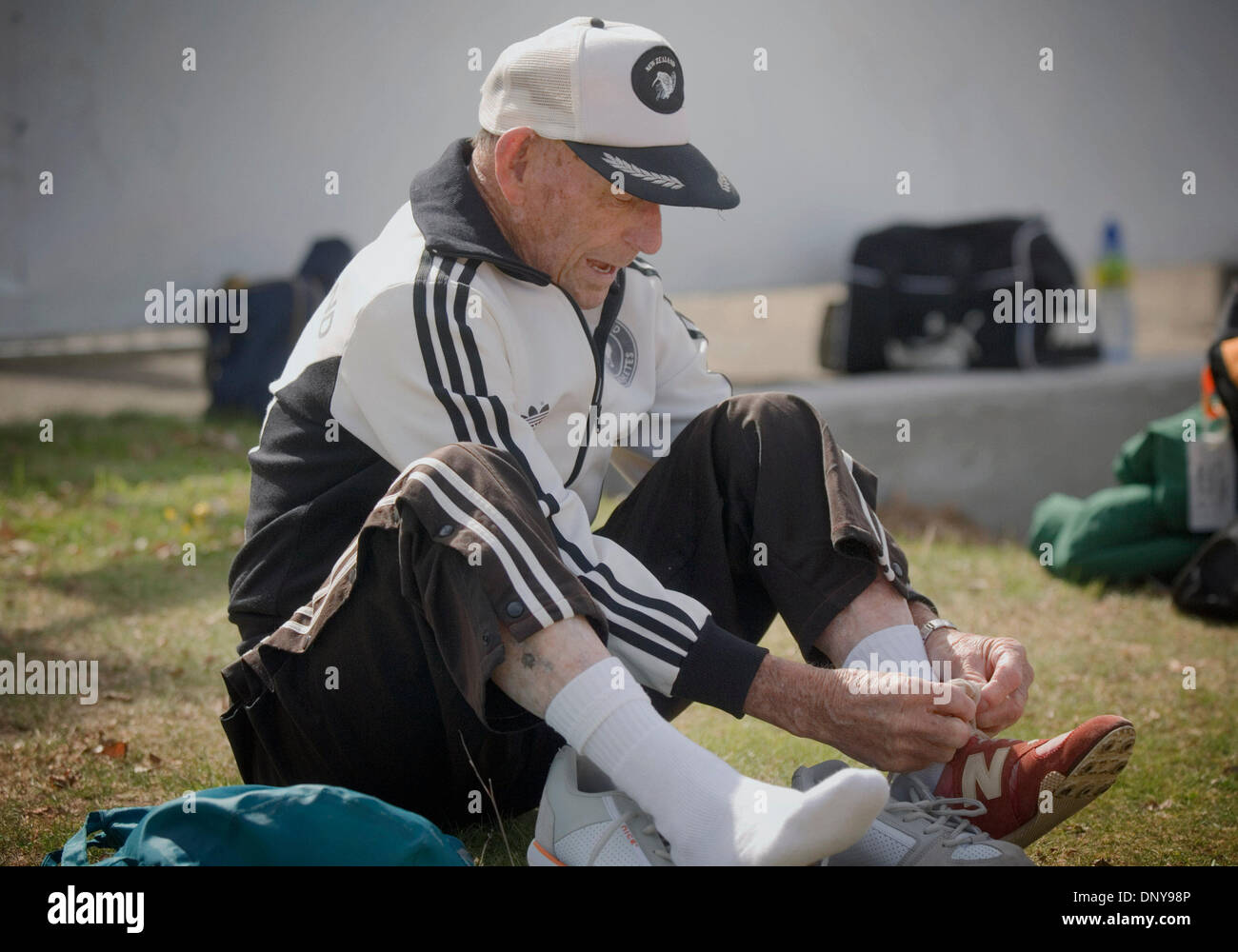 Jan 19, 2006; Christchurch, New Zealand; Ninety-year-old runner SYD ...
