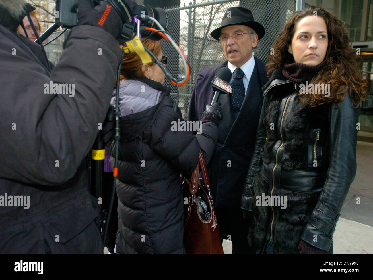 Jan 19, 2006; Manhattan, New York, USA; NATALIE MCCLENNAN (R) is ...