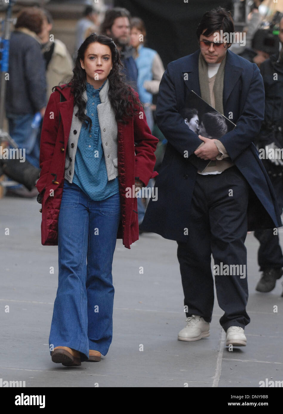 Jan 20, 2006; New York, NY, USA; JARED LETO with LINDSAY LOHAN on the ...