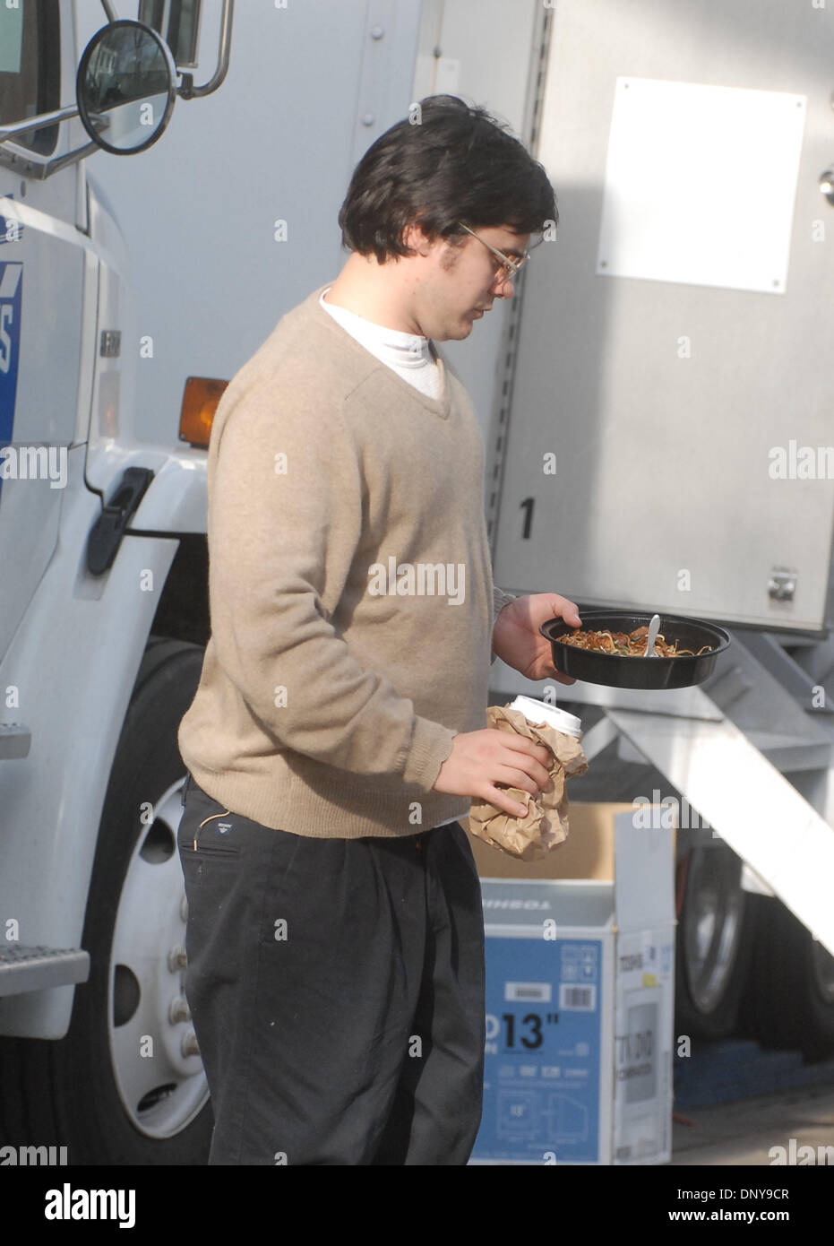 Jan 20, 2006; New York, NY, USA; JARED LETO on lunch break on the set ...