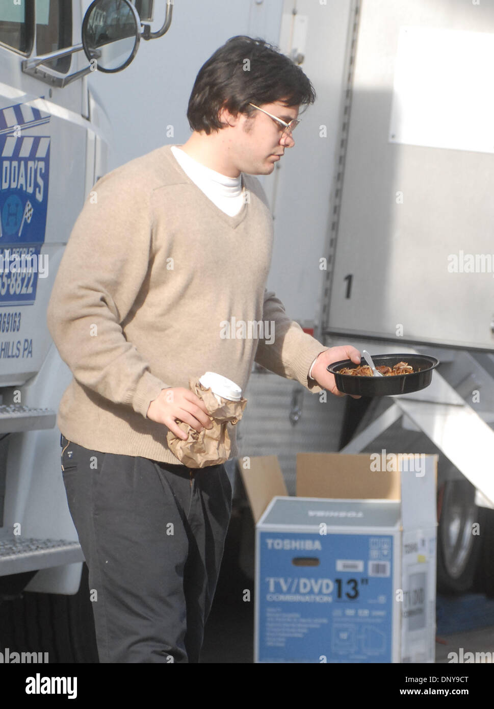 Jan 20, 2006; New York, NY, USA; JARED LETO on lunch break on the set ...